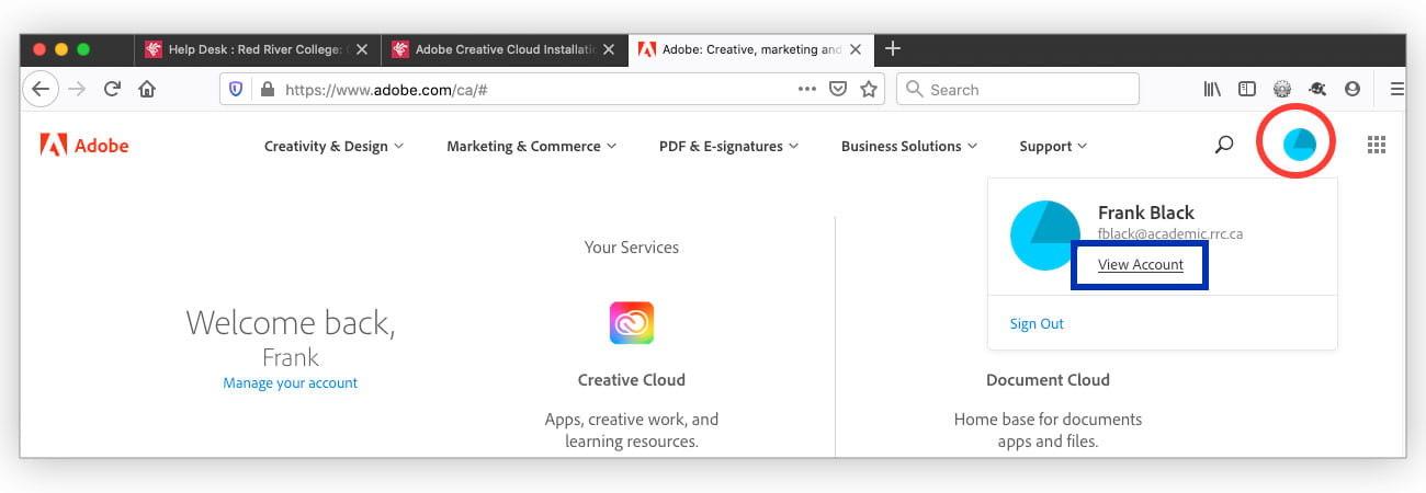 Adobe Creative Cloud Installation : RRC Polytech: Program Explorer