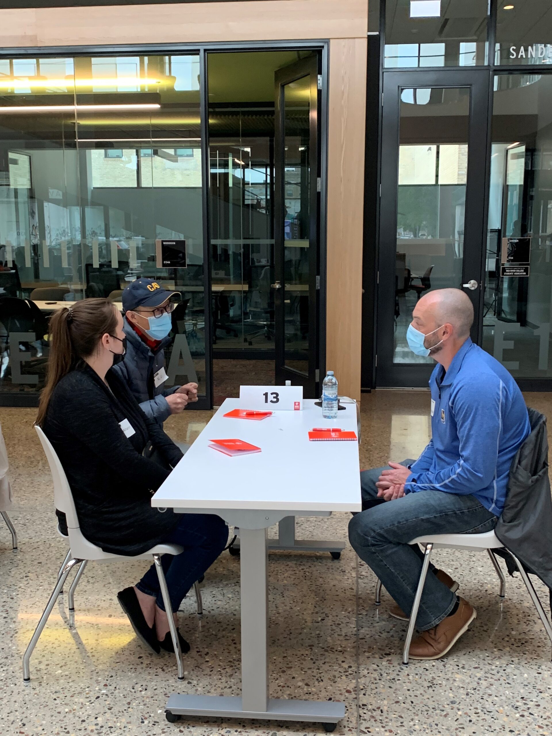 Practicing their chit chat: Language Training Centre students work with ...