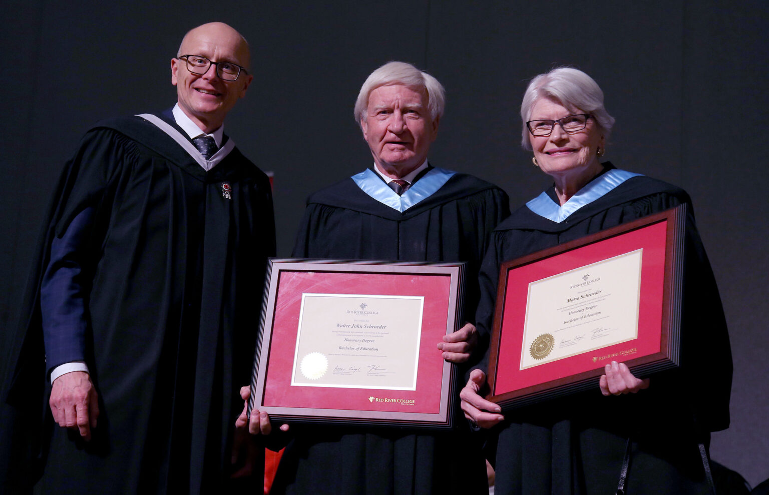 Walter and Maria Schroeder recognized for years of community support at ...