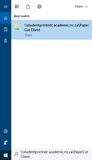Installing And Using The Windows 7 Client For Papercut