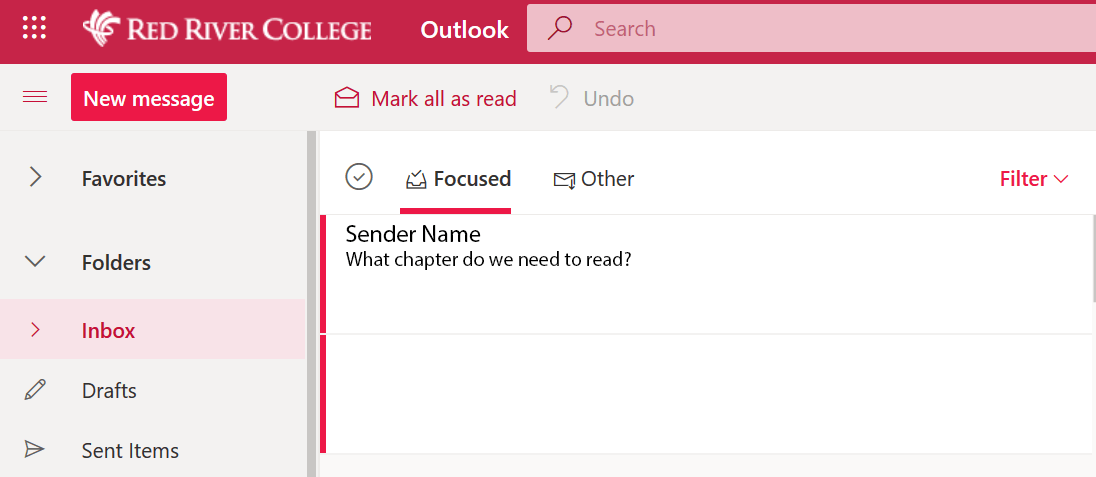 Reply to an email message : Red River College: Information Technology ...