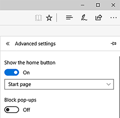 Disable pop-up blocker on Microsoft Edge : Red River College ...
