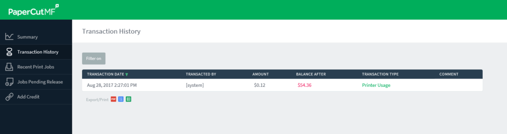 Student PaperCut : RRC Polytech: Information Technology Solutions