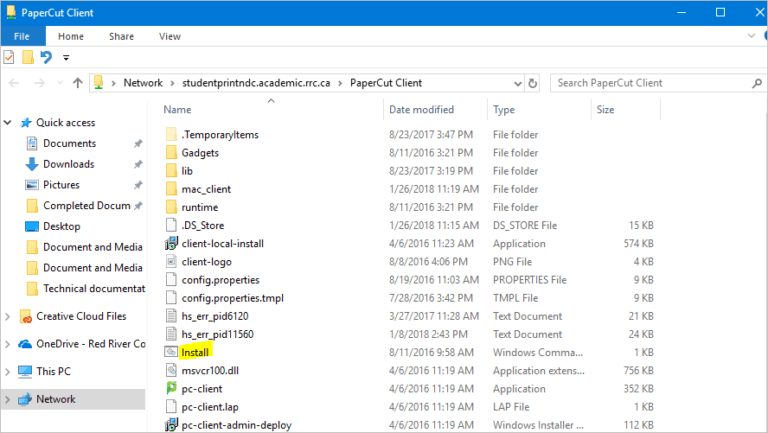 Install PaperCut on your device : RRC Polytech: Information Technology ...