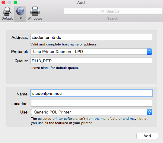 Install a College printer on your Mac : Red River College Polytechnic ...