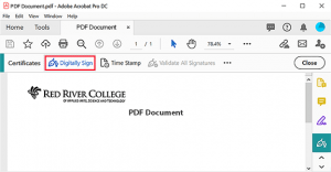 Insert an Adobe Digital ID signature on your documents : RRC Polytech ...