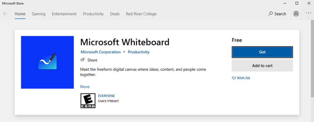 Install Microsoft Whiteboard : RRC Polytech: Information Technology ...