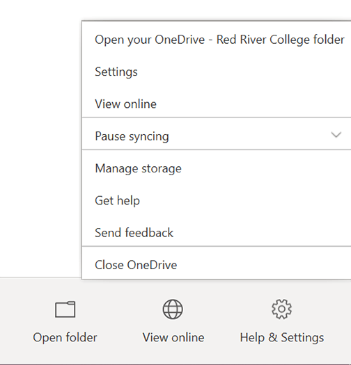 Set up OneDrive in Windows 10 and 11 : Red River College Polytechnic ...
