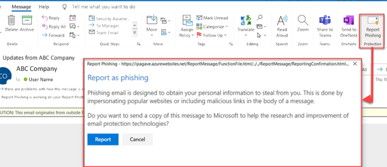 Report Phishing Emails : RRC Polytech: Information Technology Solutions