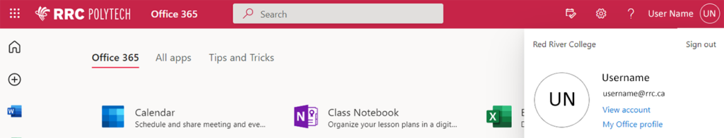 Log on to Office 365 : RRC Polytech: Information Technology Solutions