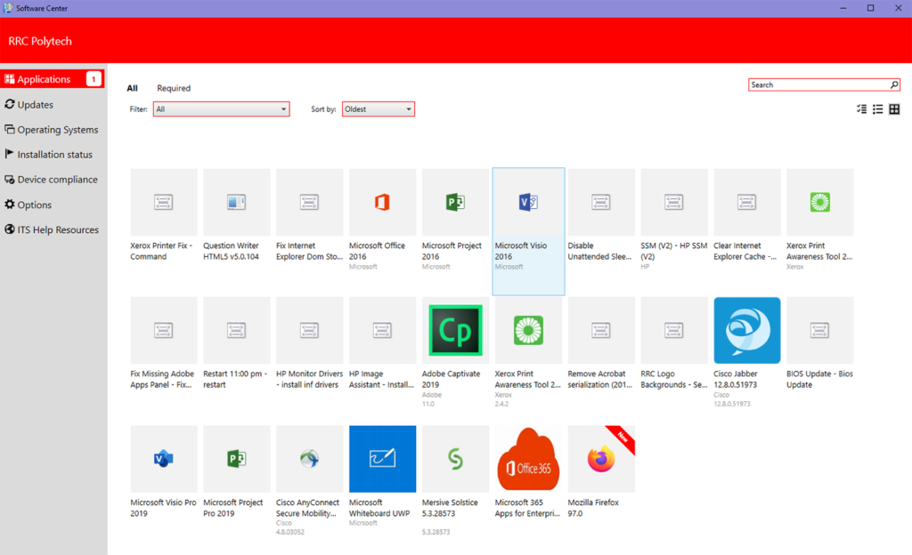Software Center : RRC Polytech: Information Technology Solutions