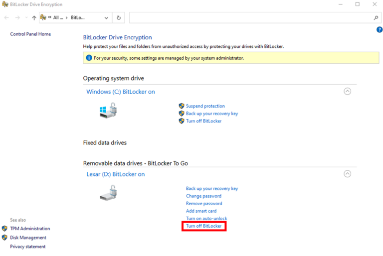 Encrypt a USB drive or external hard drive with BitLocker : Red River ...