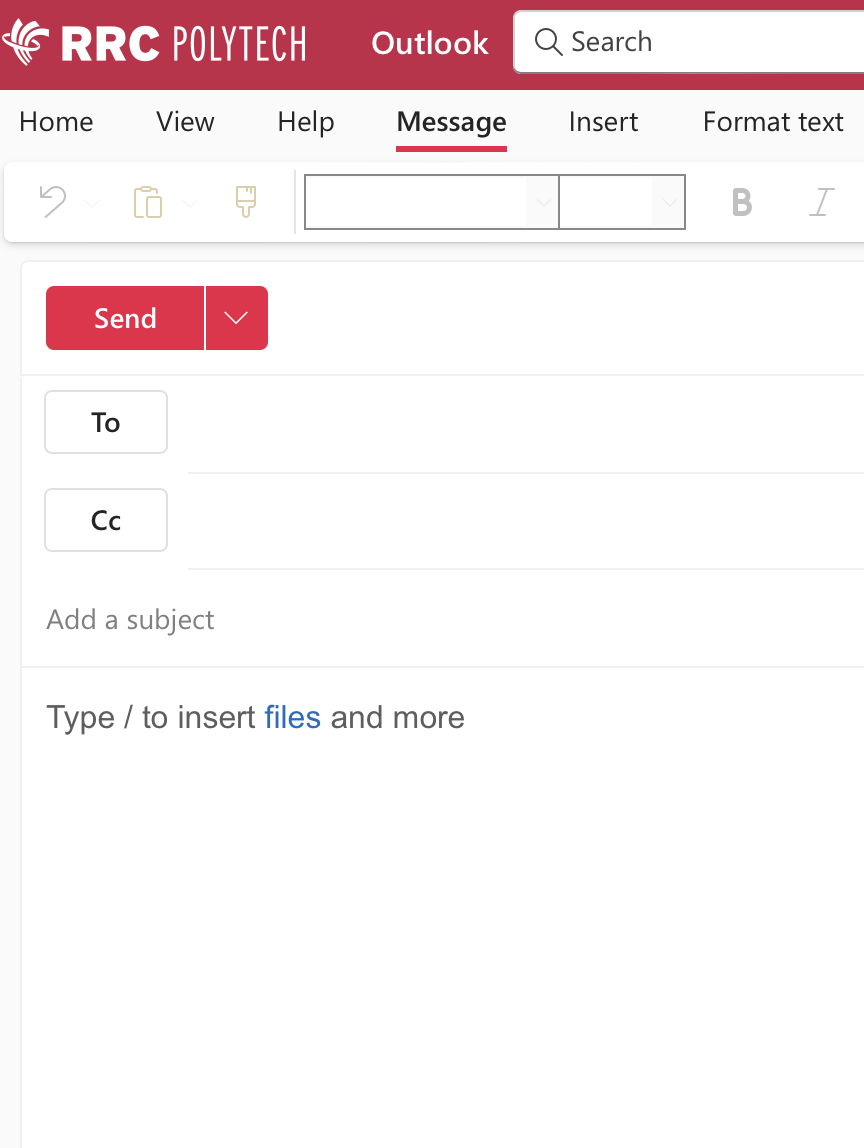 Create a new email message : RRC Polytech: Information Technology Solutions