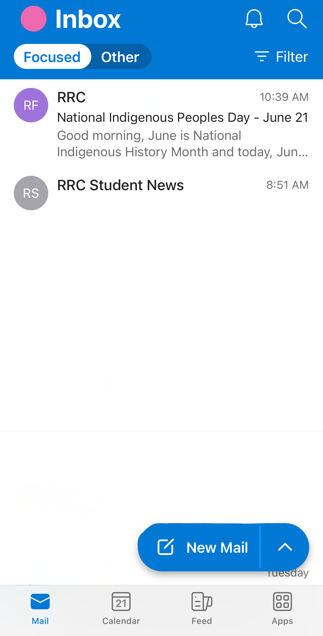 Connect to student email using Outlook app - Apple : RRC Polytech ...