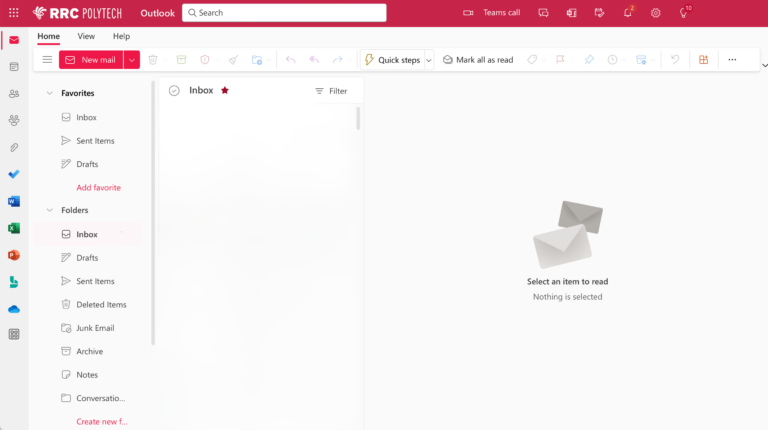 Log on to student email : RRC Polytech: Information Technology Solutions