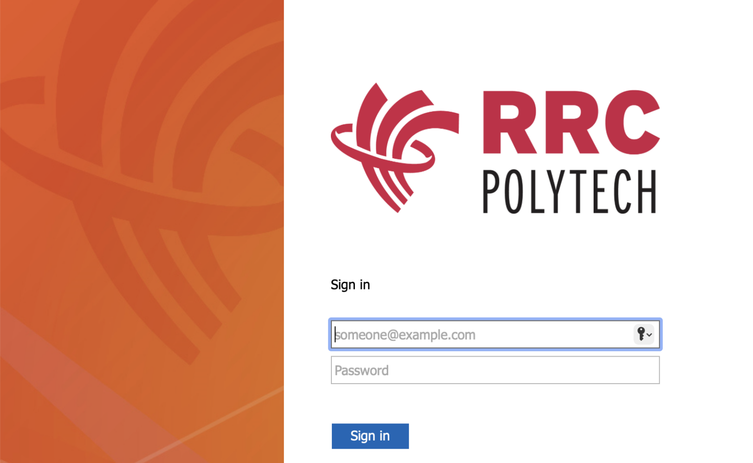 Log on to student email : RRC Polytech: Information Technology Solutions