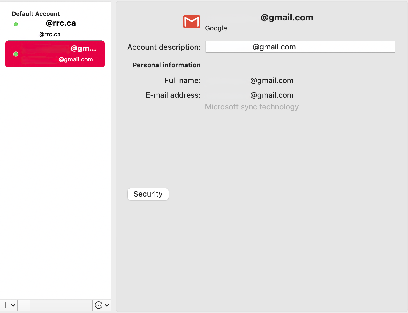 Connect to student email using Outlook app - Mac : RRC Polytech ...