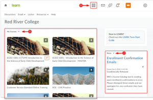 Logging into Learn and Finding Your Course : RRC Polytech: Learning Technologies