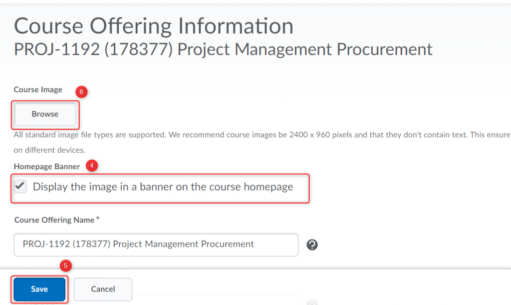 Changing a Course Image : RRC Polytech: Learning Technologies