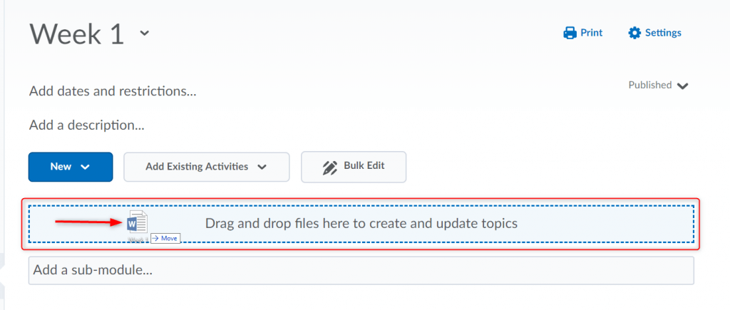 Uploading Content/Files into Modules : RRC Polytech: Learning Technologies