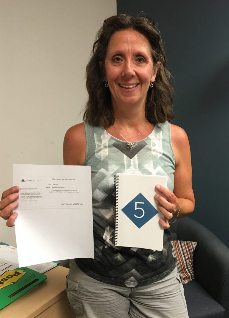 Mindfulness Challenge Prize Winners! : RRC Polytech: Campus Well-Being